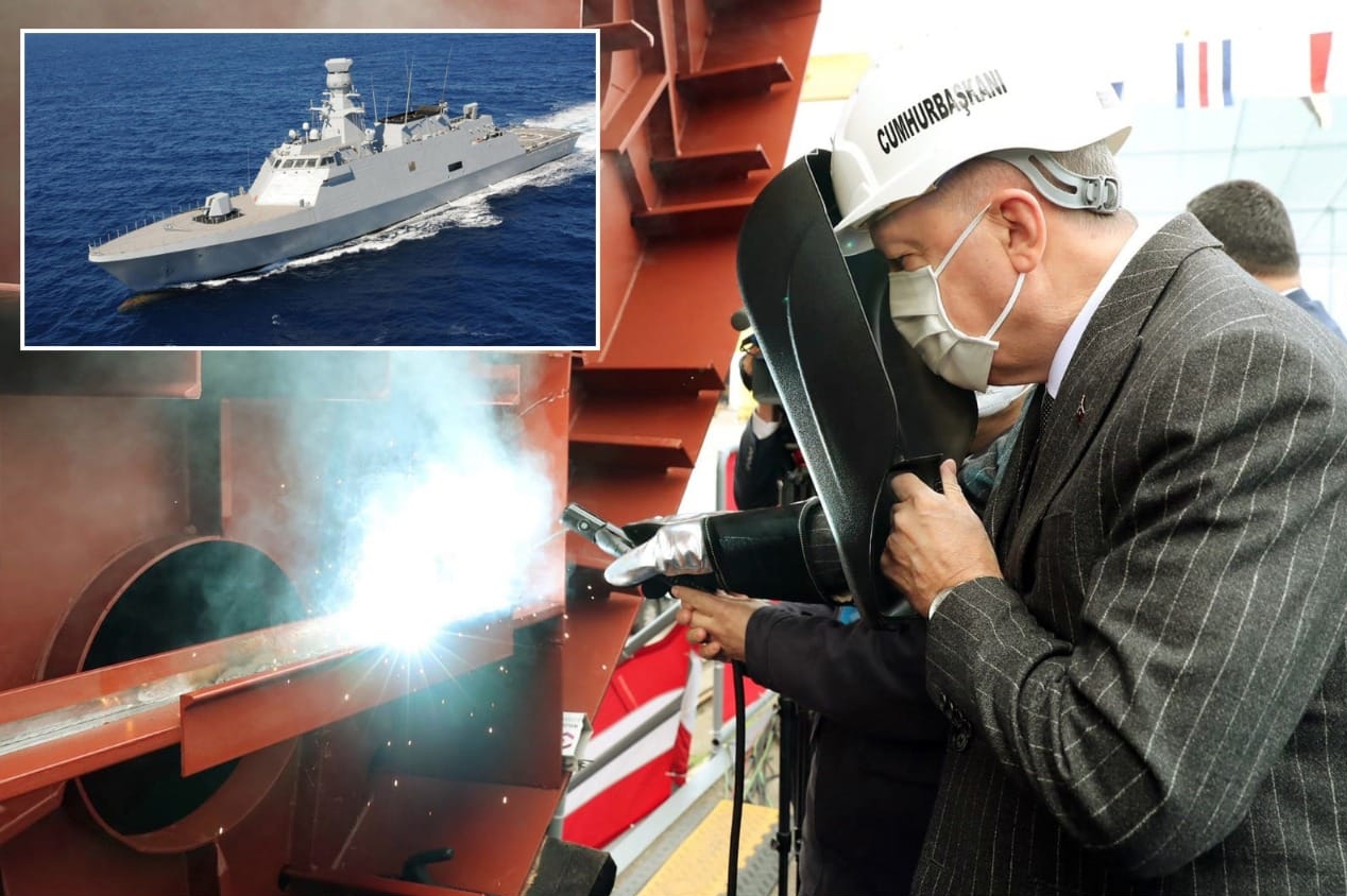 WELDING CEREMONY OF 3rd MILGEM CLASS CORVETTE FOR PAKISTAN NAVY HELD AT ...