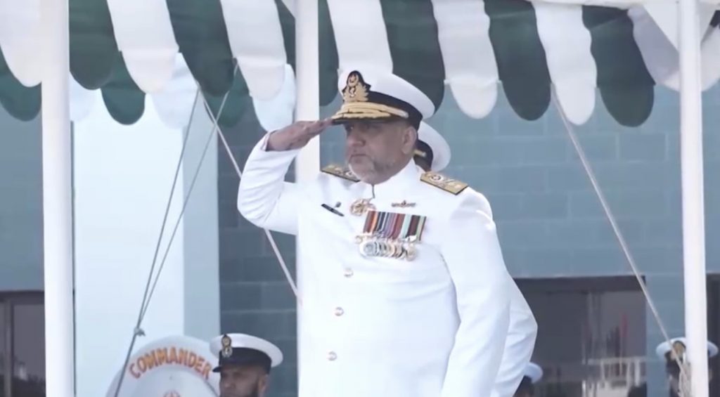 Change of command ceremony of Commander Pakistan Fleet in Pakistan Navy ...