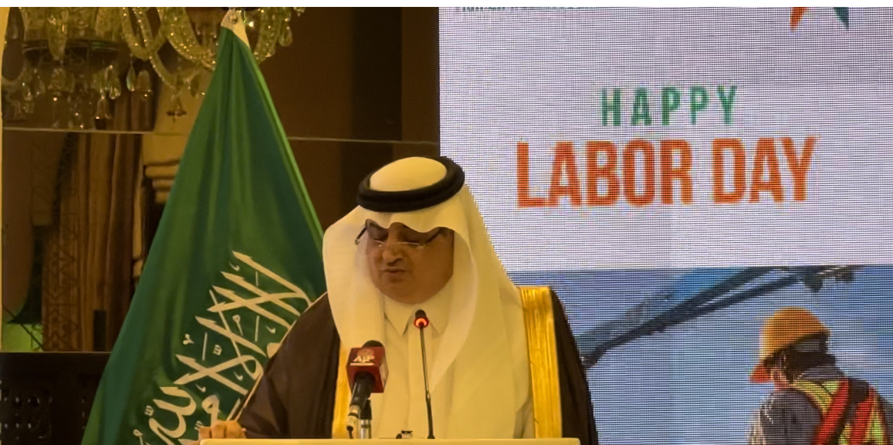 Saudi Ambassador Nawaf bin Saied Al-Maliki, at the ceremony of ...