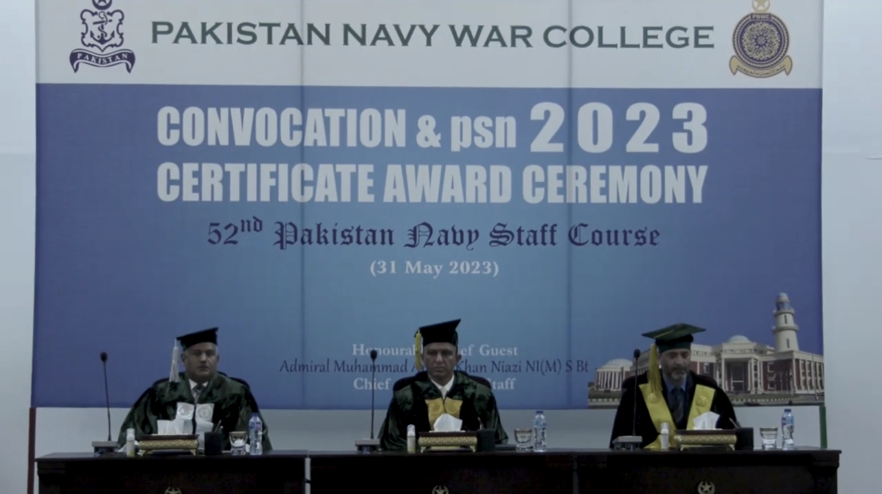 The 52nd convocation ceremony of Pakistan Navy War College was held in ...